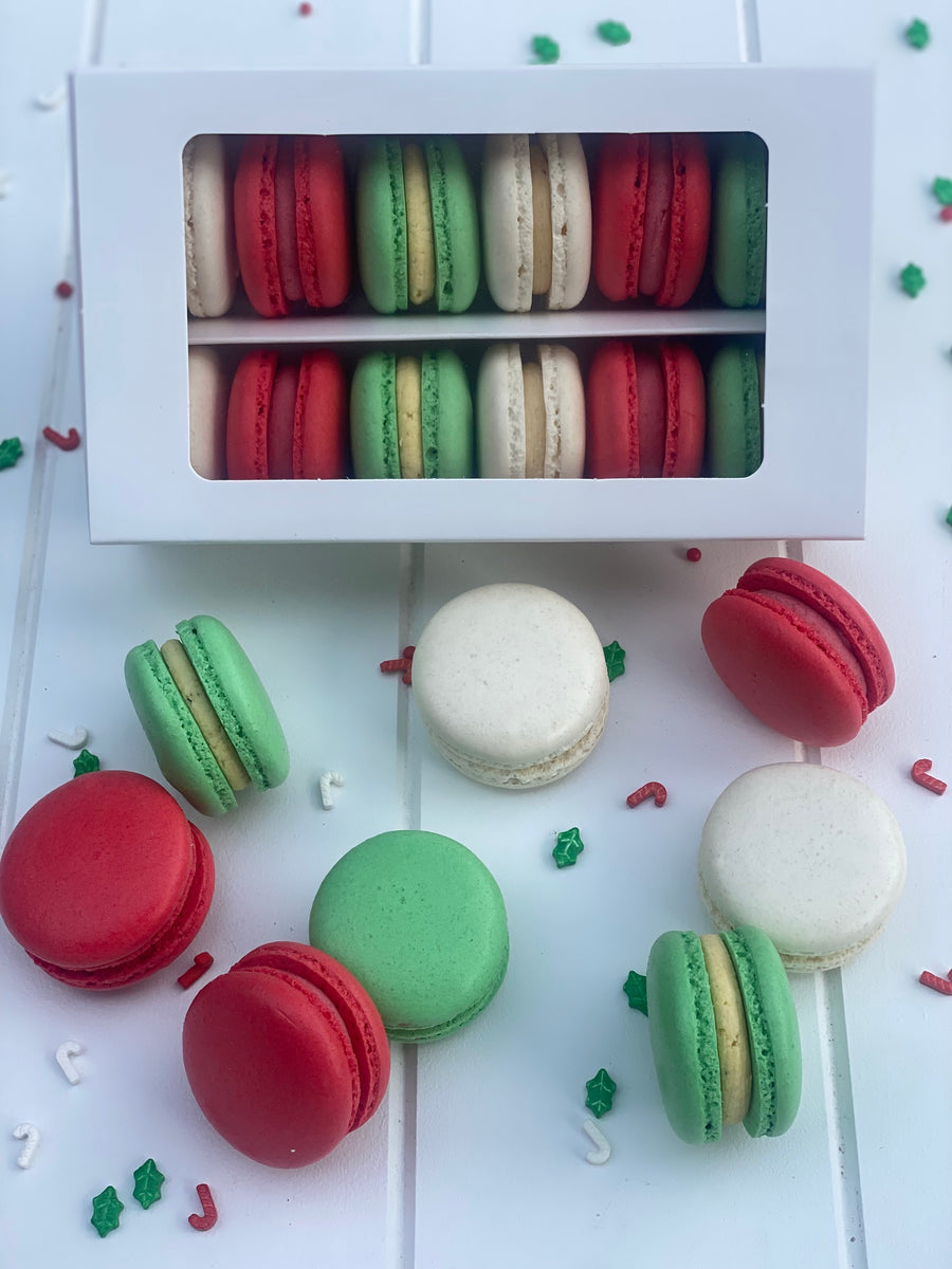 Red White Green Macaron Packs – This Little Cakery